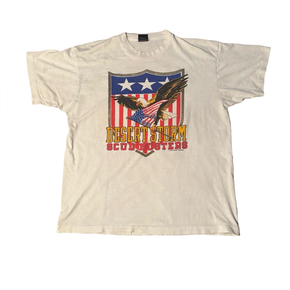 Vintage Desert Storm Scud Busters Vintage T-Shirt Men… - Gem